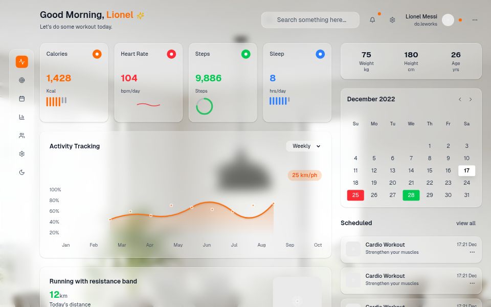 v0 - Workout tracker dashboard - v0 by Vercel