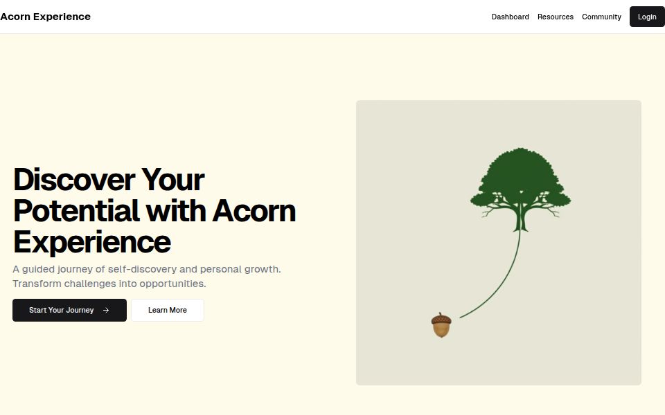Acorn Experience Application - v0 by Vercel