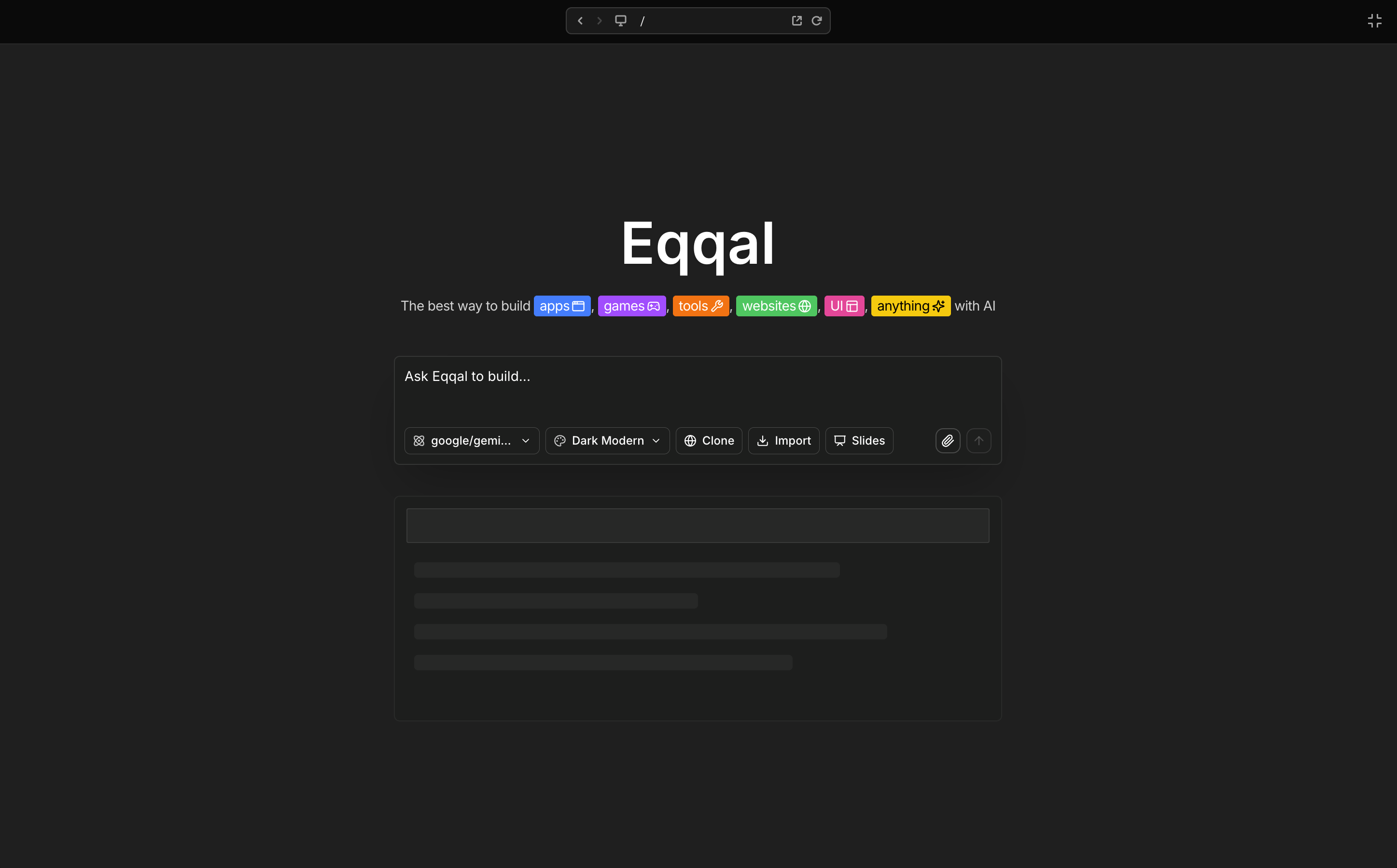 v0 - Eqqal - Modern AI Chat UI with Theme Switcher & Model Selection ...
