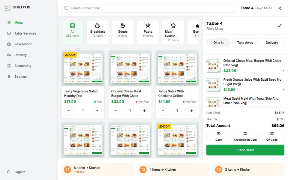 Restaurant POS - Dashboards Templates - v0 by Vercel
