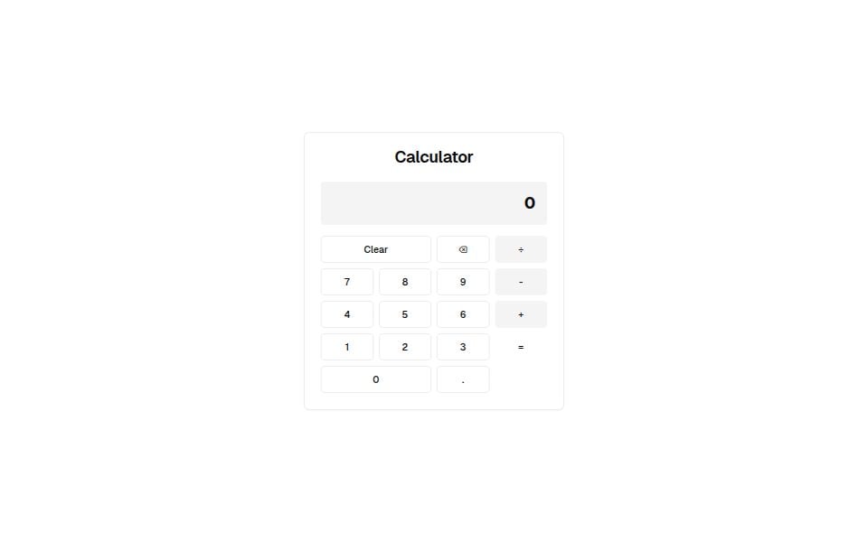 calculator - Apps & Games Templates - v0 by Vercel
