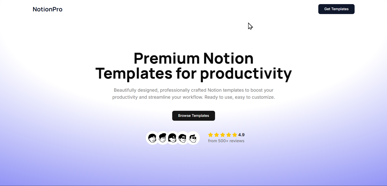 Minimalist Hero Section - Landing Pages Templates - v0 by Vercel