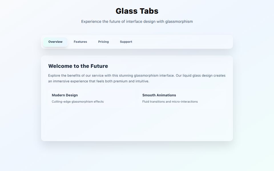 Liquid Glass Tabs - Components Templates - v0 by Vercel