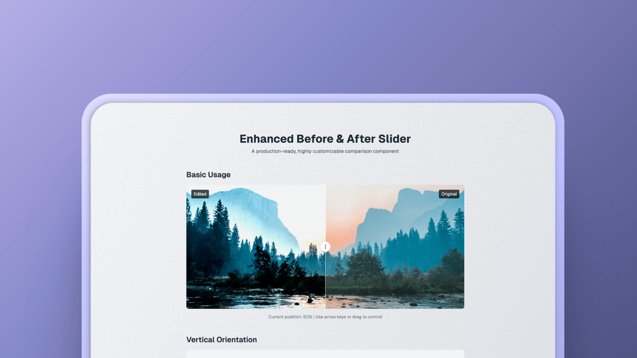 v0 - Before/After Slider - v0 by Vercel