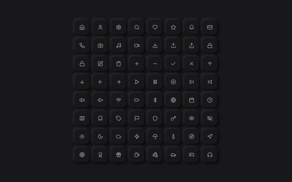 Neumorphism (Soft UI) Button Grid - Components Templates - v0 by Vercel