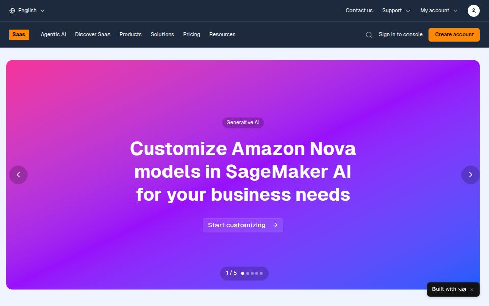 Corporate Landing Page with Horizontal Carousel - Landing Pages ...