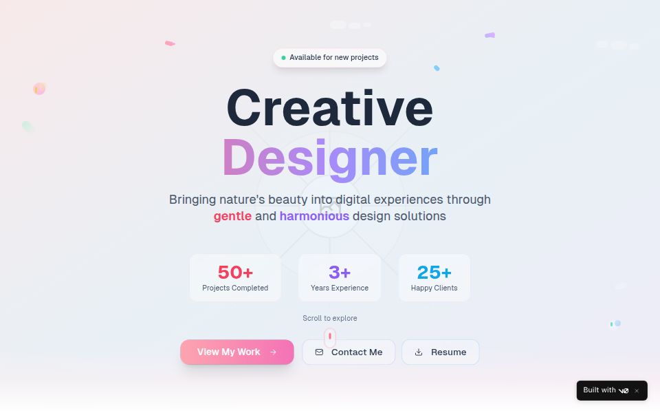 Hero section design - Landing Pages Templates - v0 by Vercel