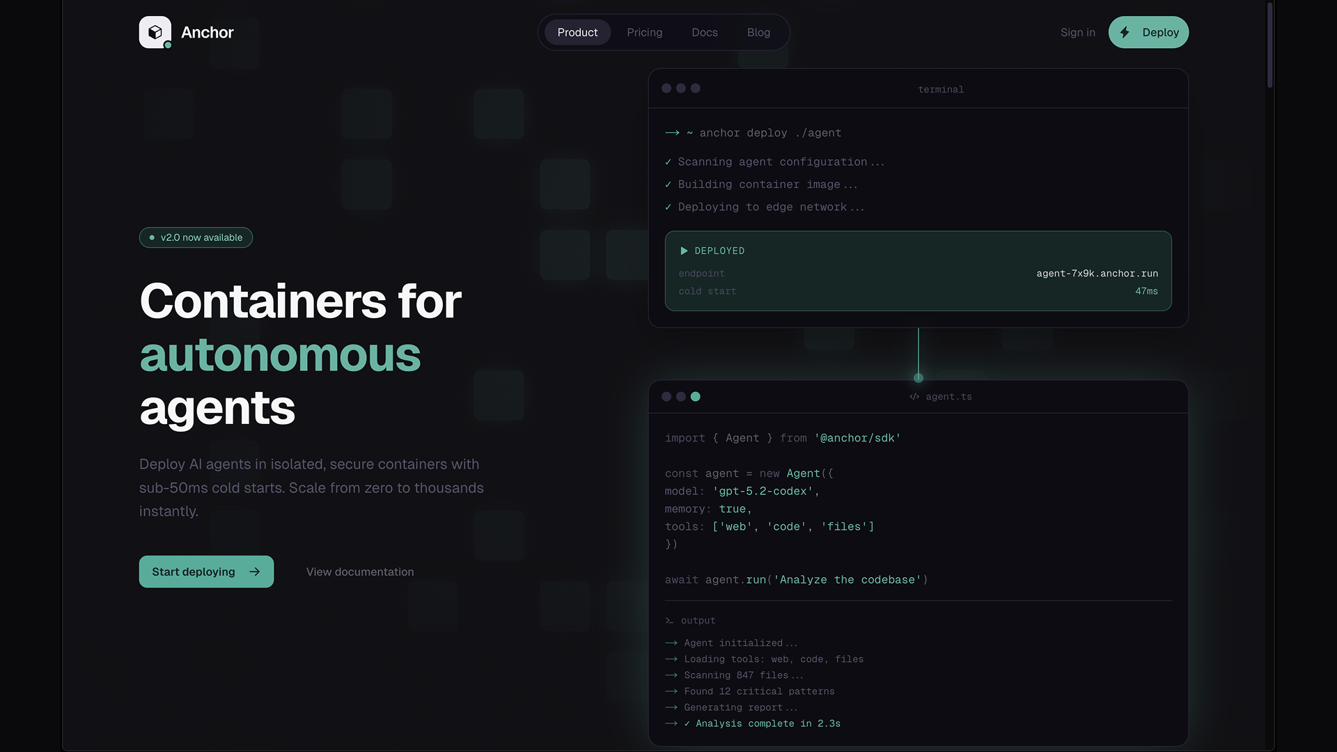 Anchor Landing Page - Landing Pages Templates - v0 by Vercel