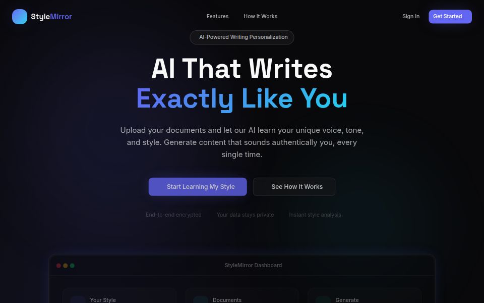 Personalized AI writer - AI Templates - v0 by Vercel