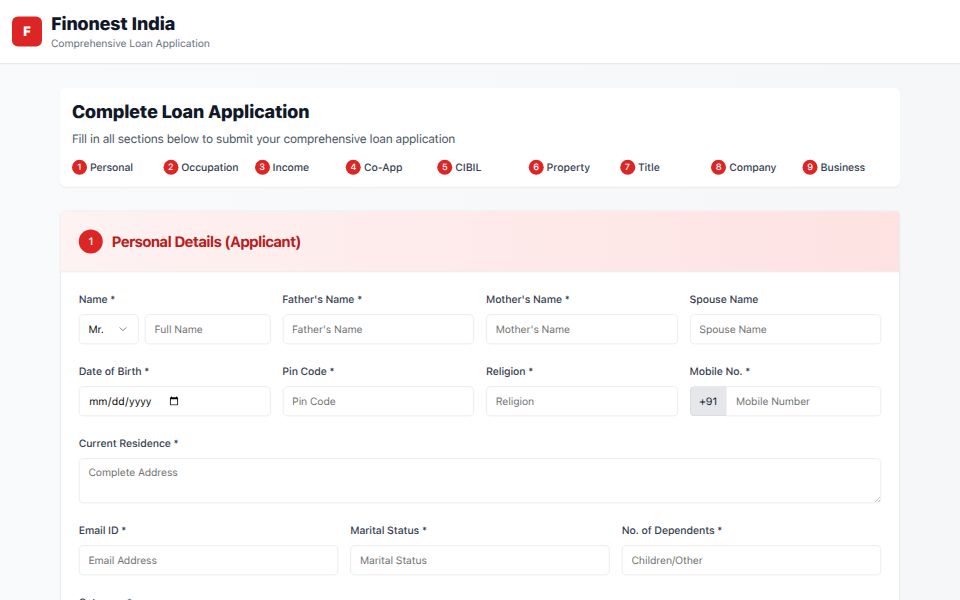 Finonest India Application - Apps & Games Templates - v0 by Vercel