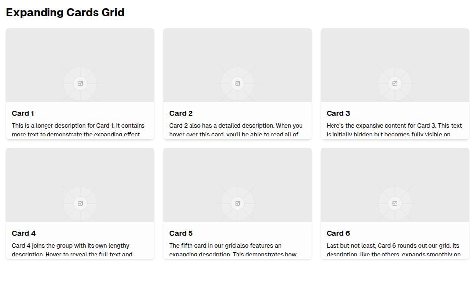 Expanding Cards - Components Templates - v0 by Vercel