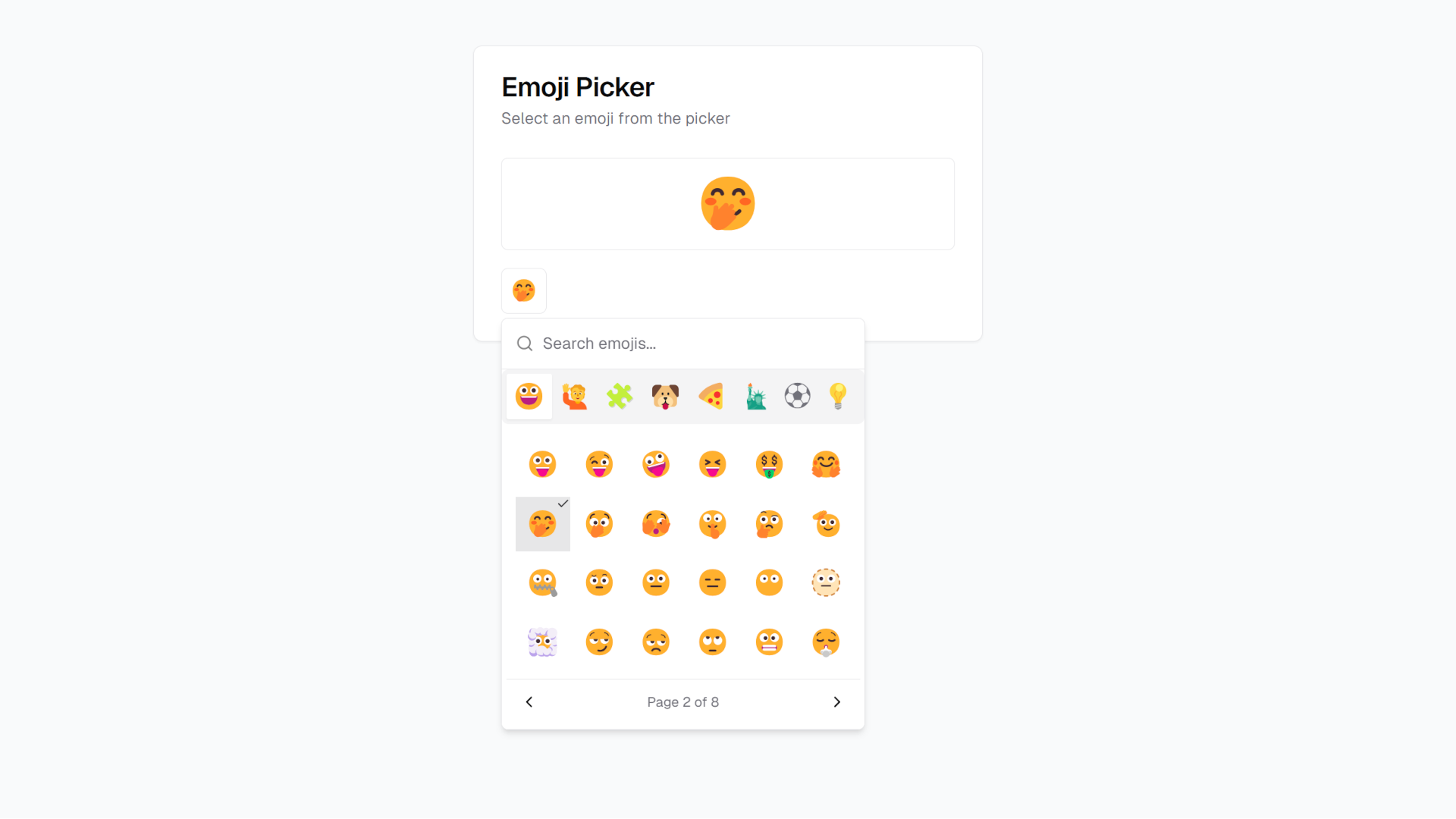 v0 - Emoji picker component - v0 by Vercel