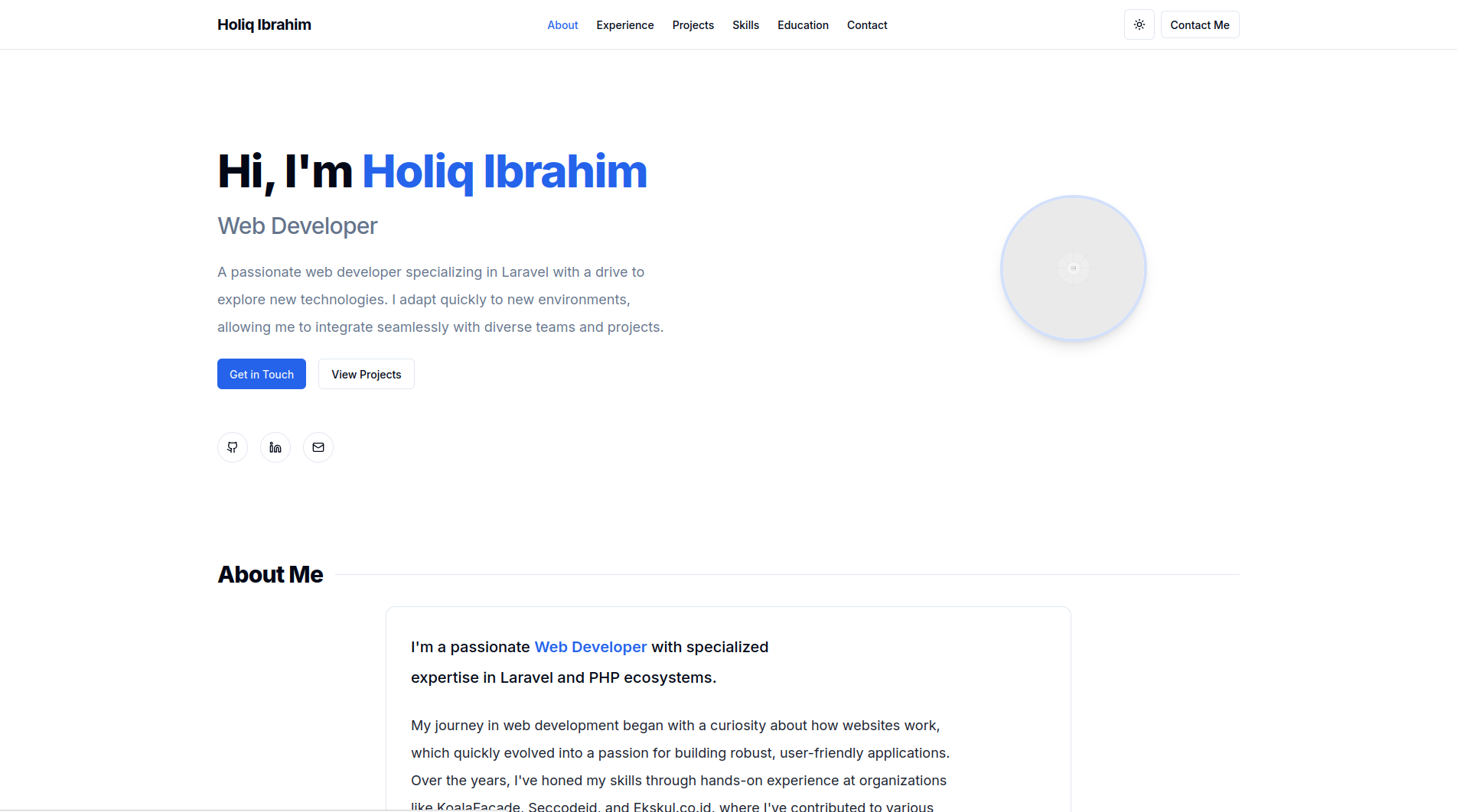 v0 - Web Developer Portfolio - v0 by Vercel
