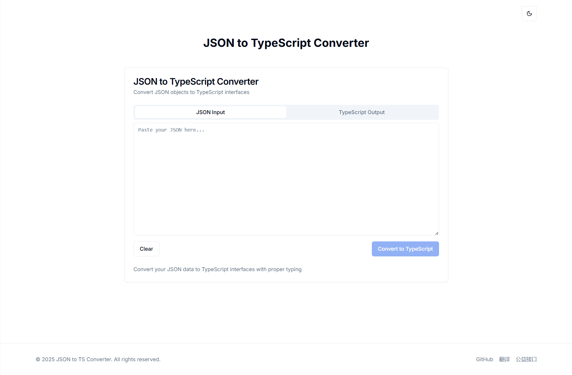 Json To Ts - Apps & Games Templates - v0 by Vercel
