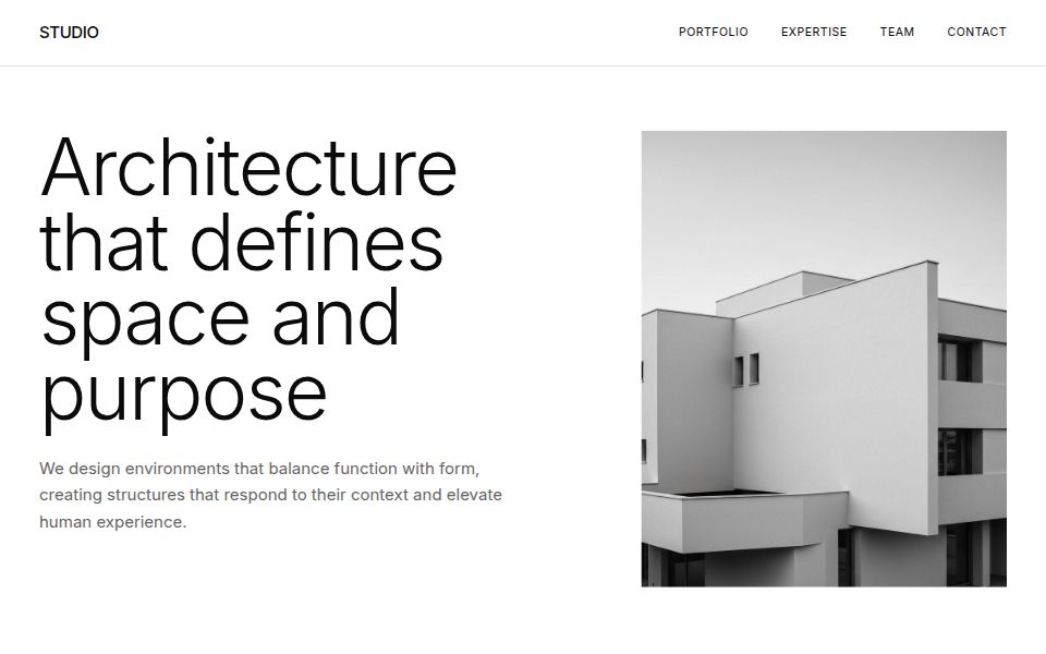 Architecture website design - Website Templates Templates - v0 by Vercel