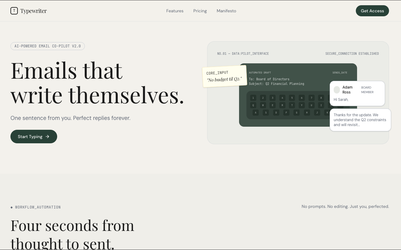 AI Email Co Pilot Template - Landing Pages Templates - v0 by Vercel