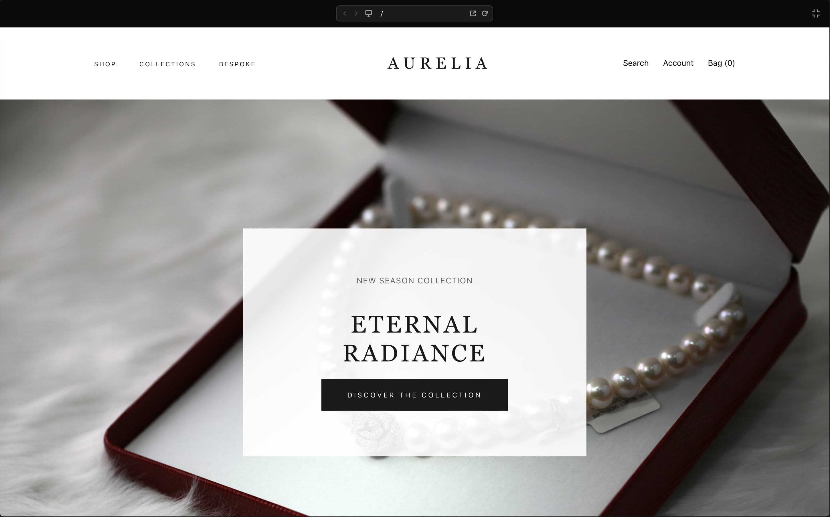 Luxury Jewellery E-Commerce Landing Page - E-commerce Templates - v0 by ...