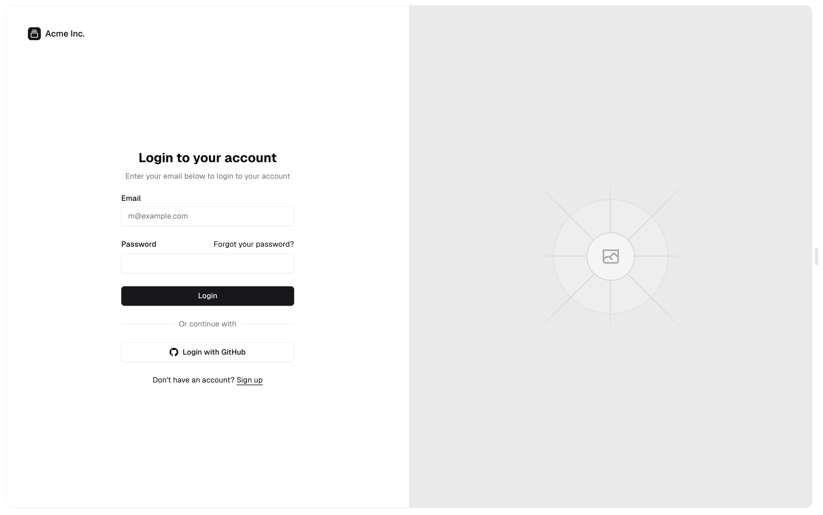 Two-column Login - v0 by Vercel