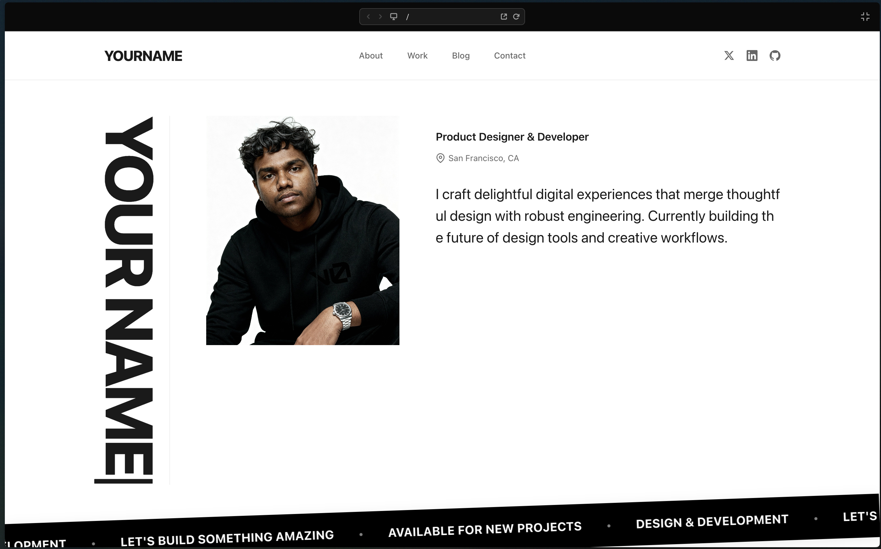 Modern Developer Portfolio with Smooth Animations - Blog & Portfolio ...