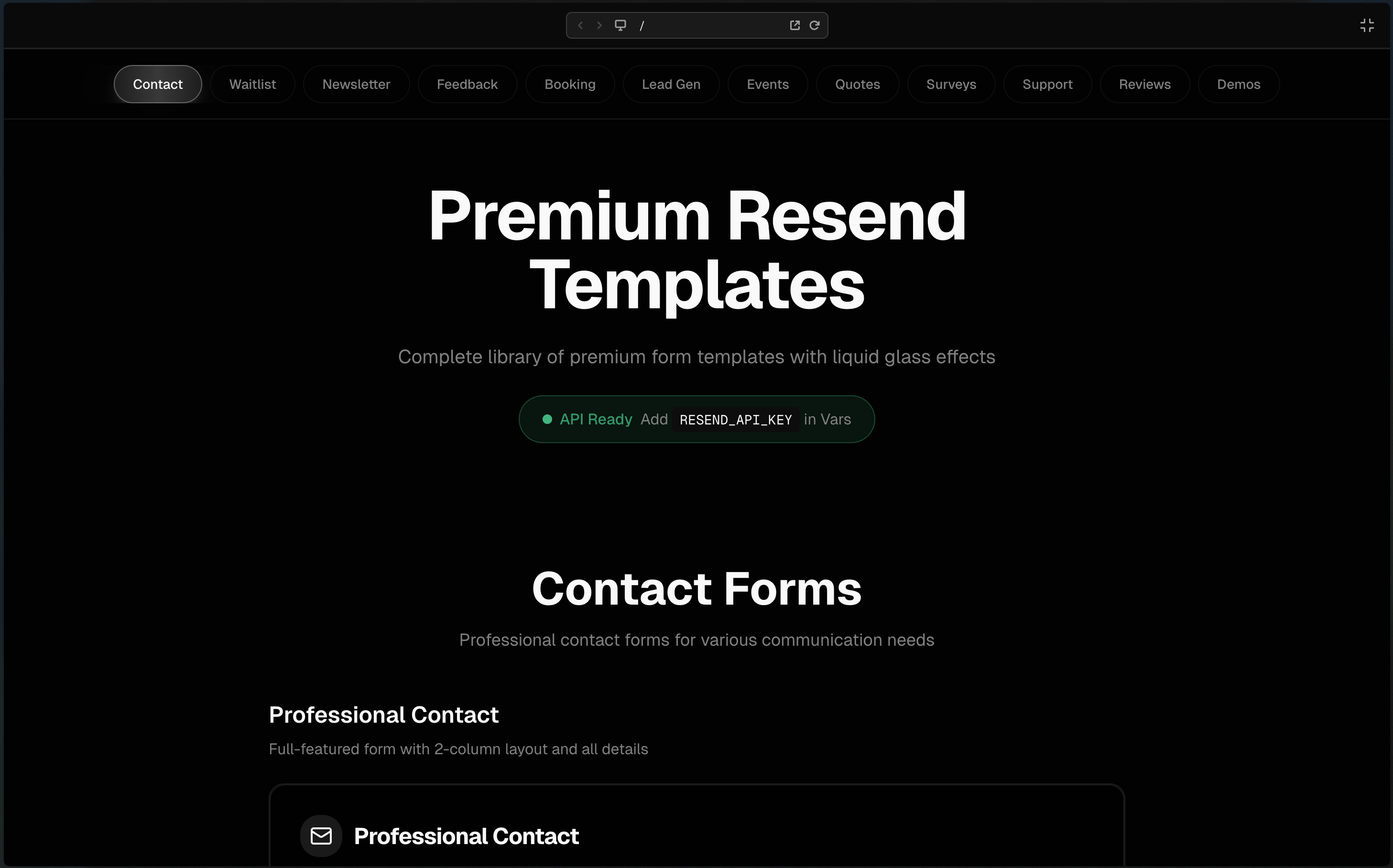 Premium Resend Email Form Templates - 26+ Variants - Components ...