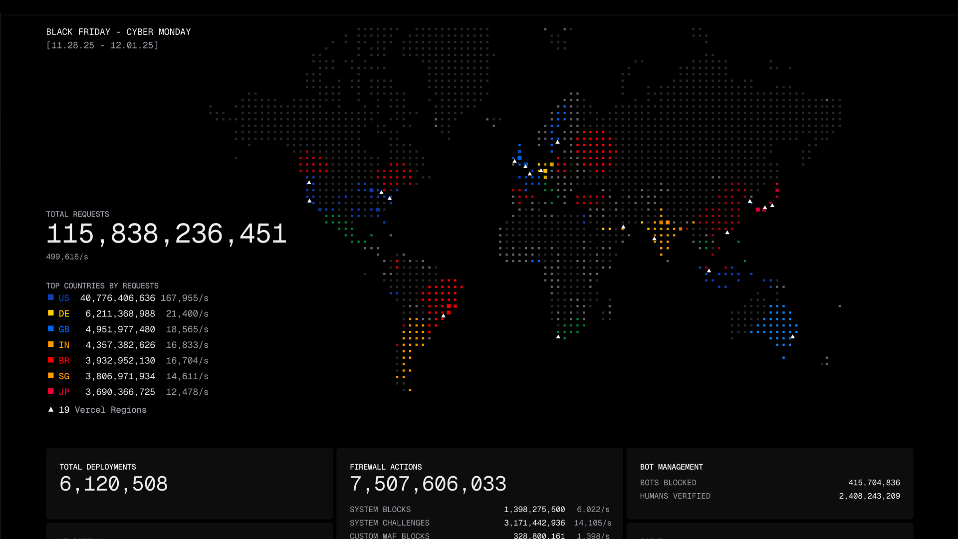 v0 - Vercel-style Black Friday map - v0 by Vercel