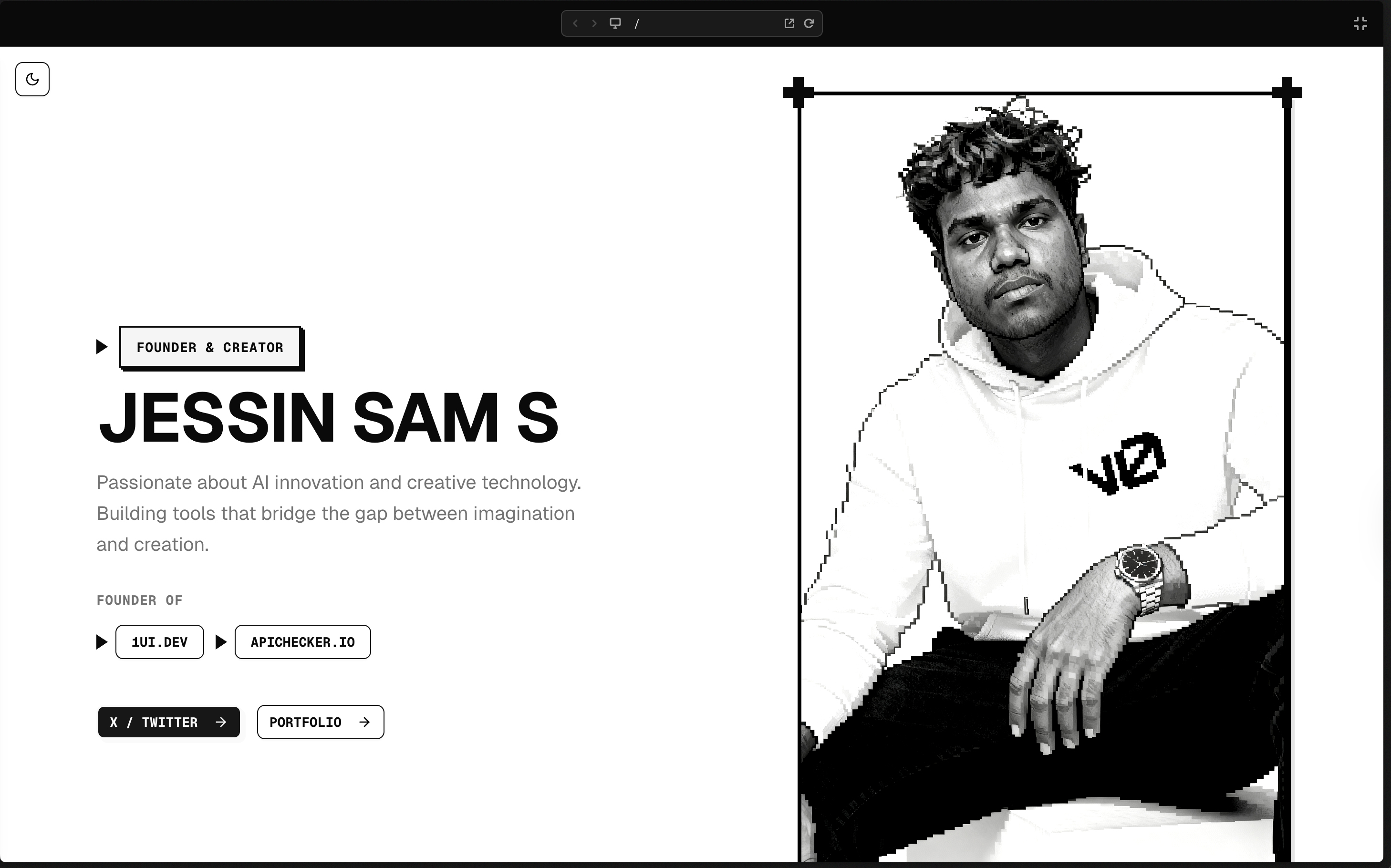 v0 - Pixel Art Personal Hero Section - v0 by Vercel