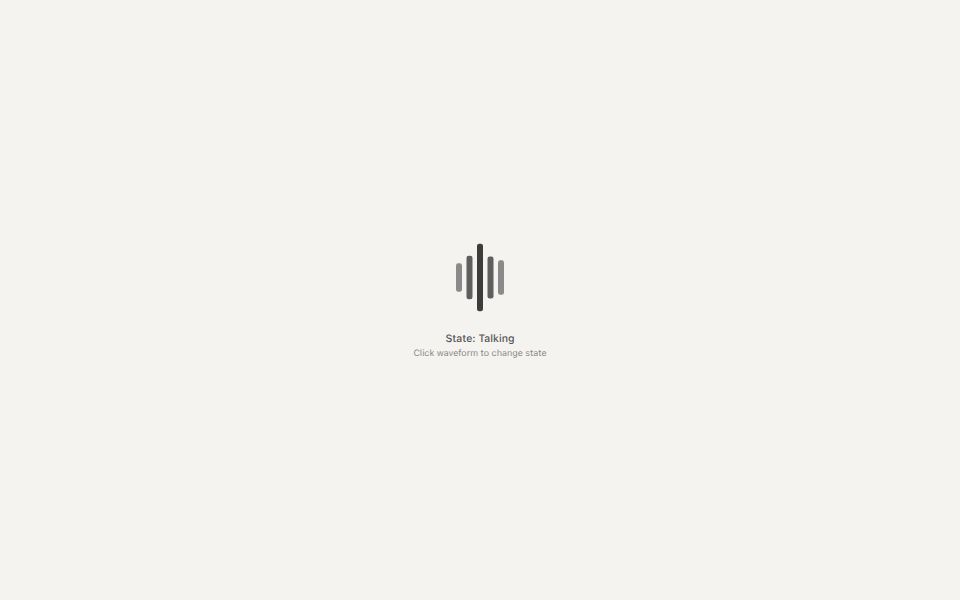 Voice waveform animation - Components Templates - v0 by Vercel