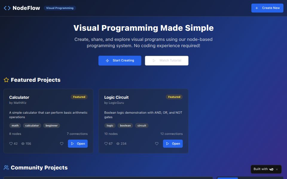 v0 - Node programming system - v0 by Vercel