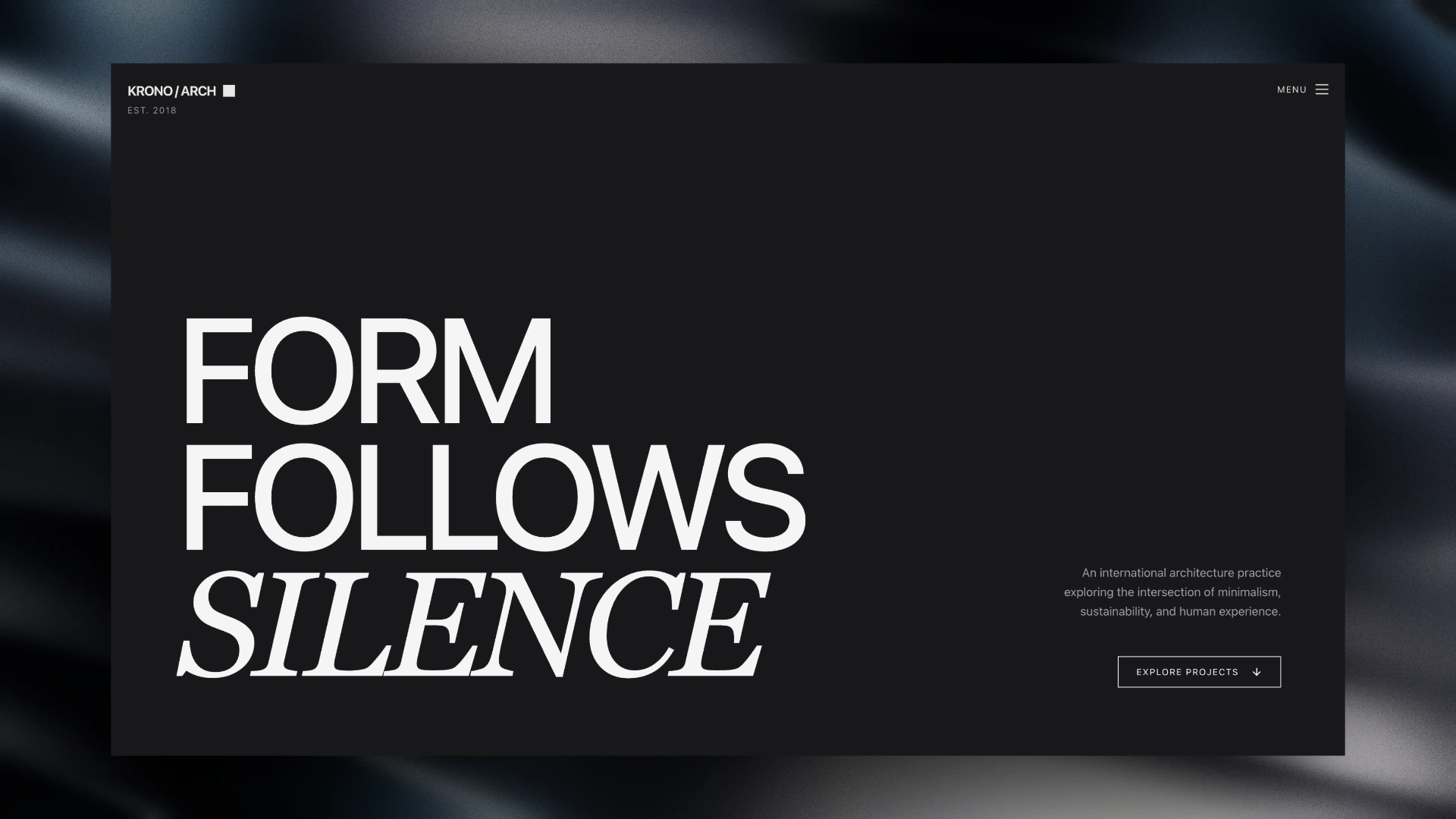 v0 - Krono/Arch - Modern Architecture Portfolio Website - v0 by Vercel