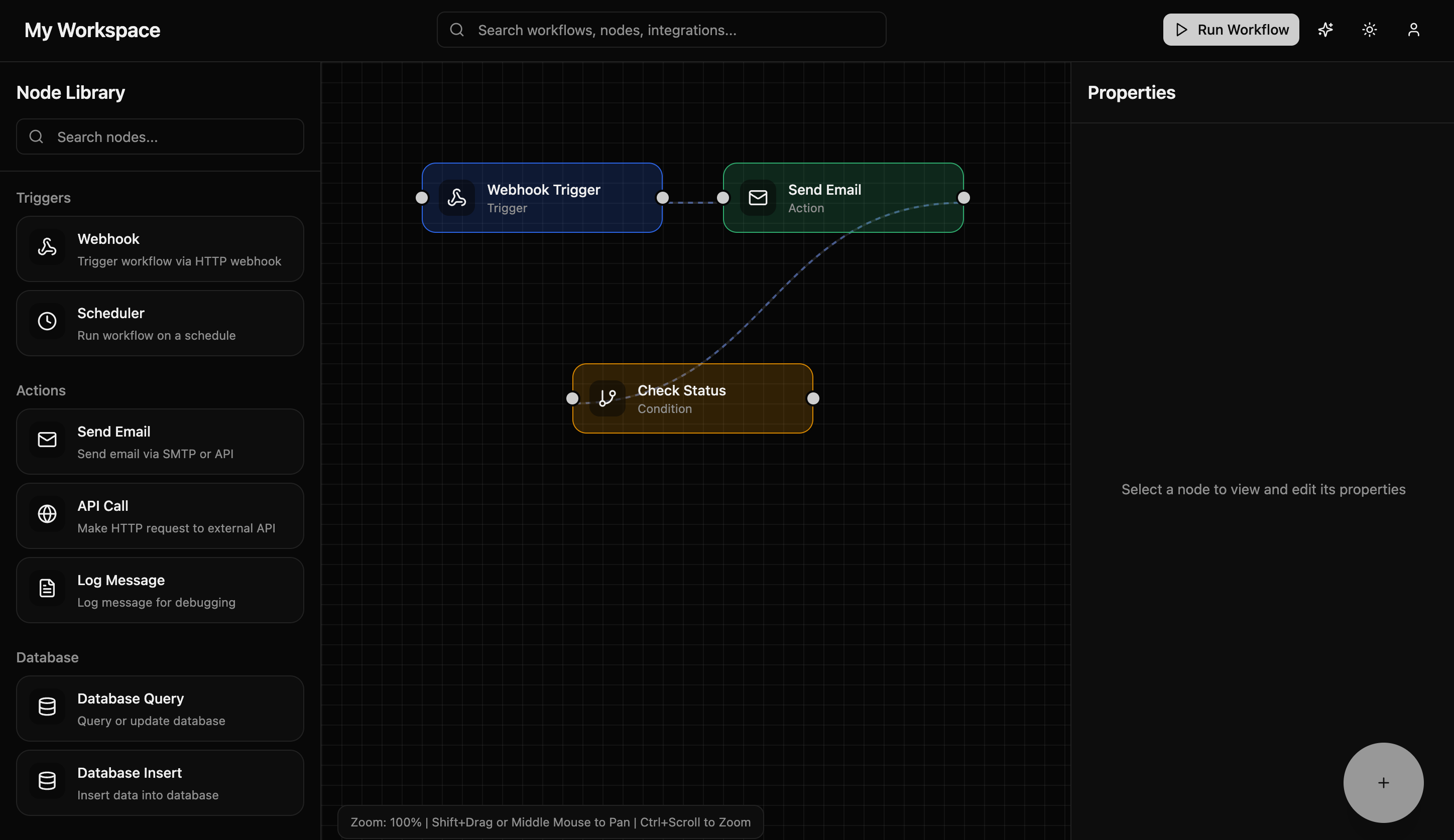 Node-Based AI Workflow Automation Platform Template (n8n-style) - AI ...
