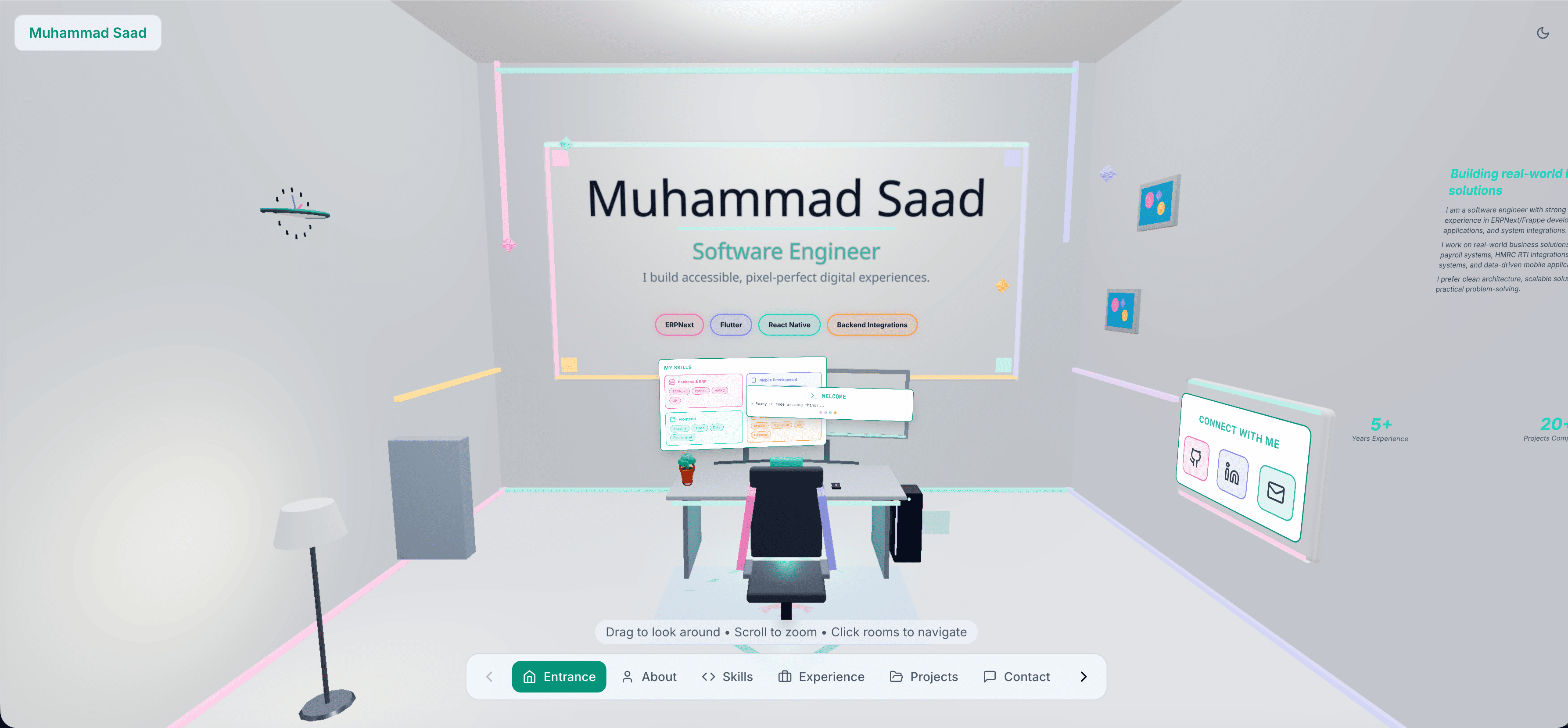 3D Software Engineer Portfolio - Blog & Portfolio Templates - v0 by Vercel