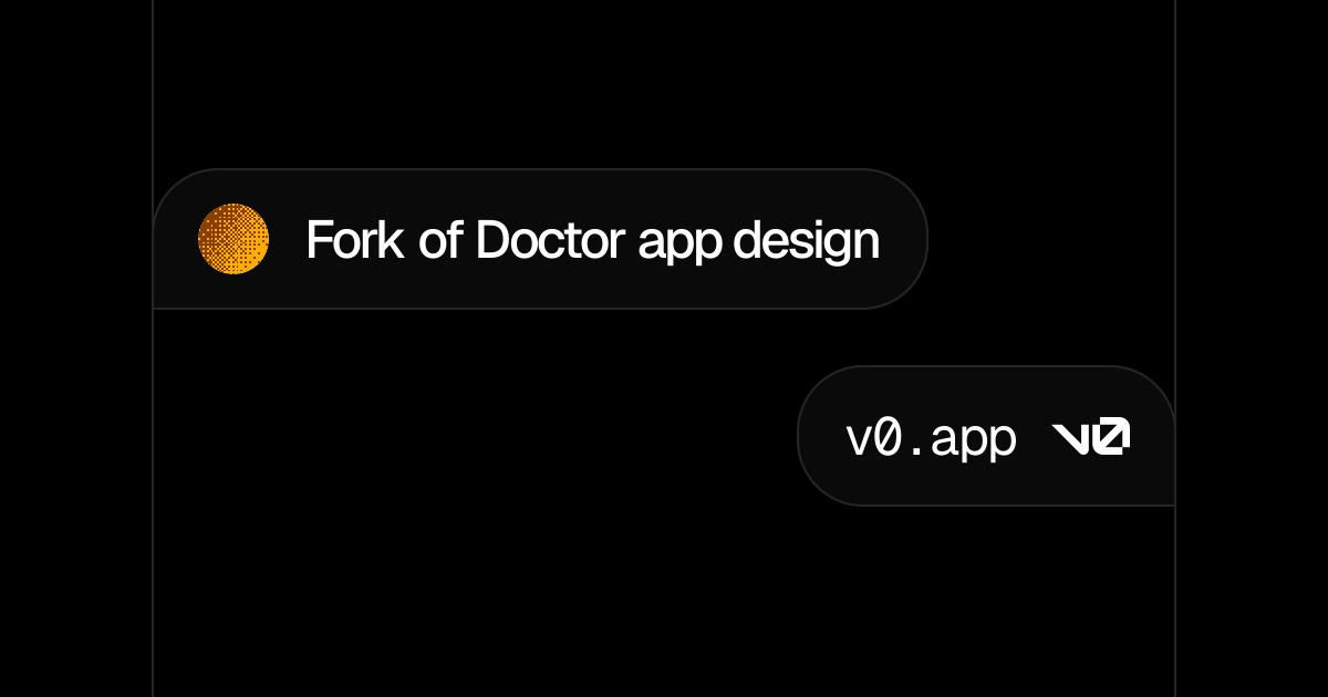 Fork of Doctor app design - v0 by Vercel