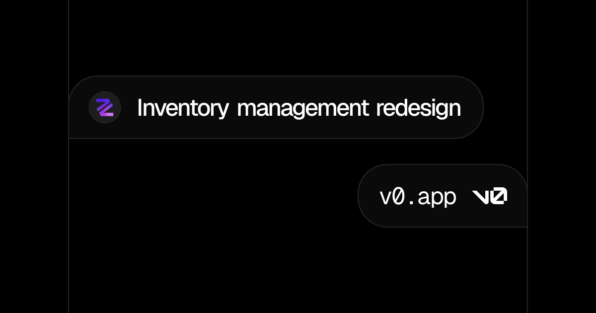 Inventory management redesign - v0 by Vercel