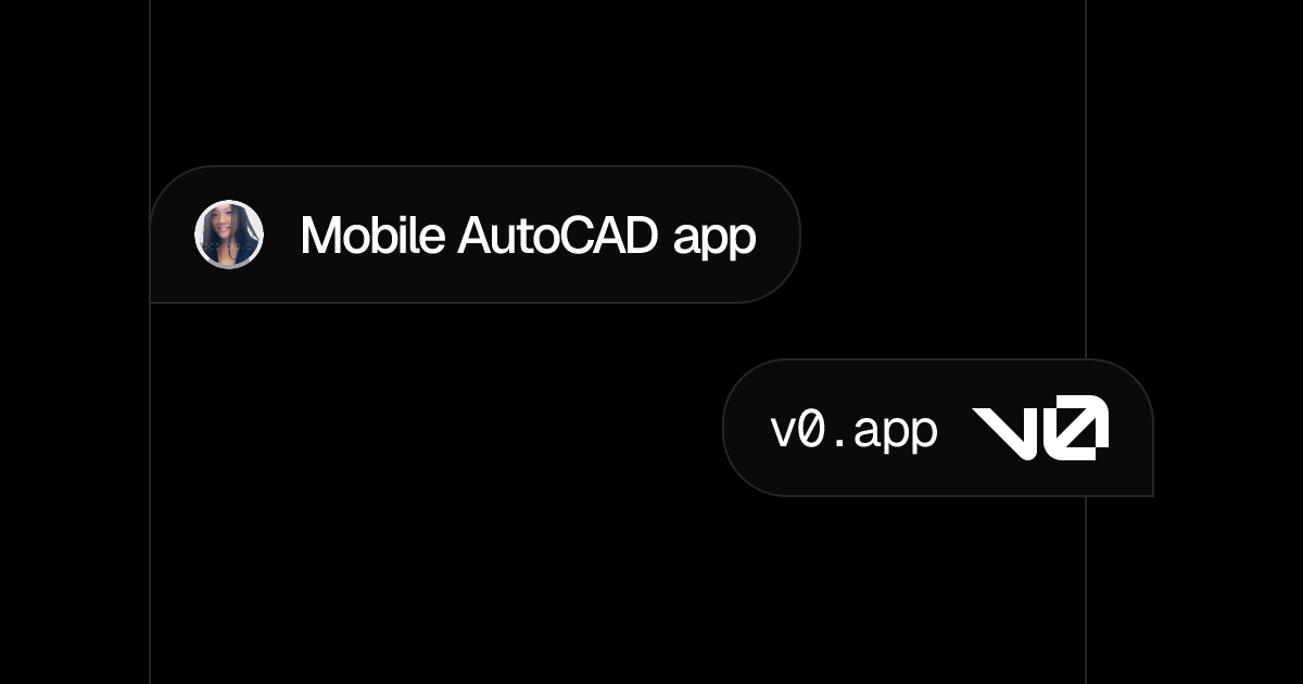 Mobile AutoCAD app - v0 by Vercel