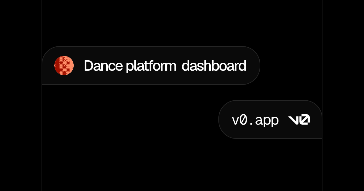 Dance platform dashboard - v0 by Vercel