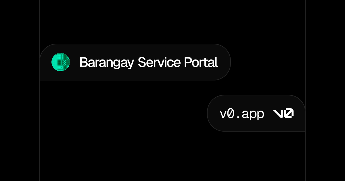 Barangay Service Portal - v0 by Vercel