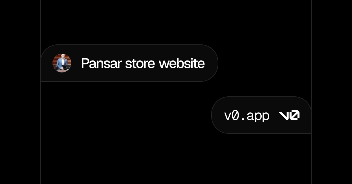 Pansar store website - v0 by Vercel