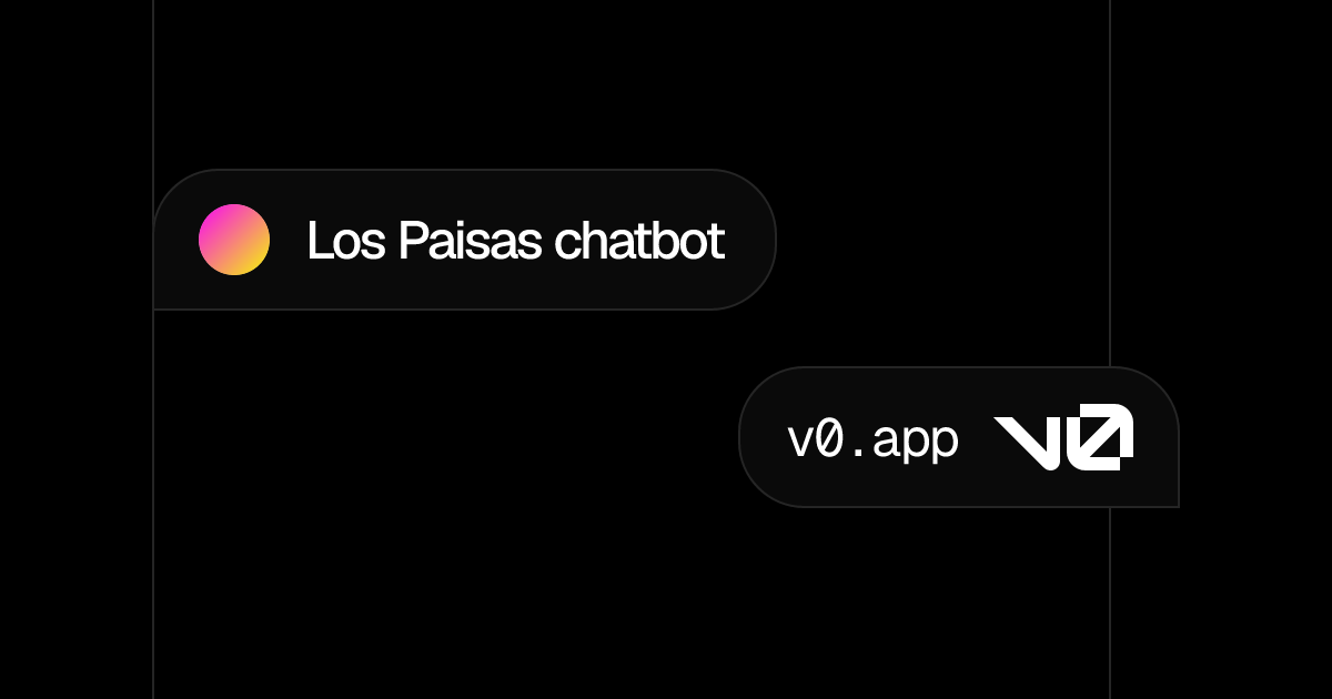 Los Paisas chatbot - v0 by Vercel