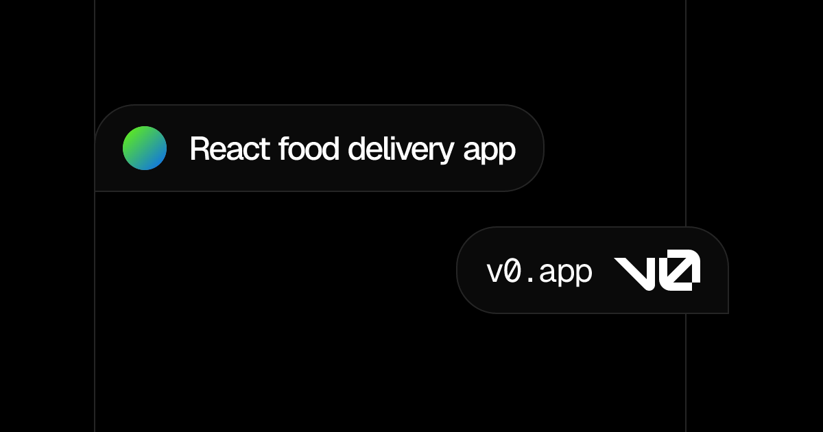React food delivery app - v0 by Vercel