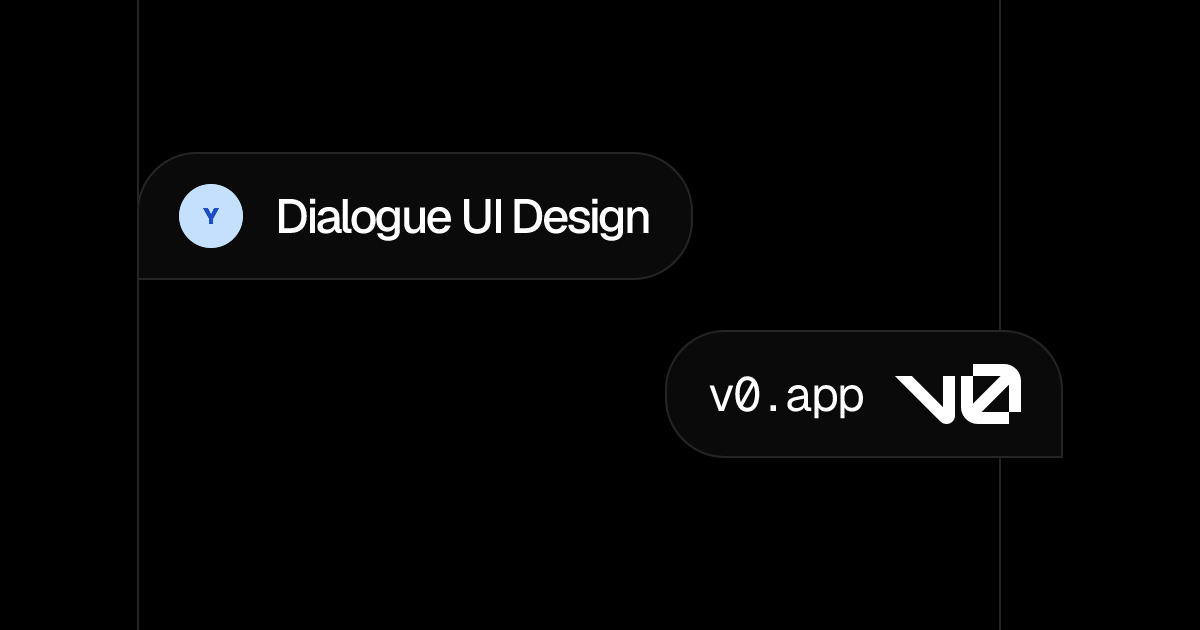 Dialogue UI Design - v0 by Vercel