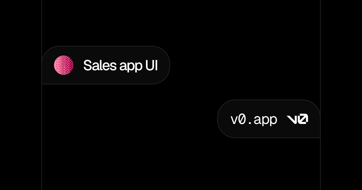 Sales app UI - v0 by Vercel