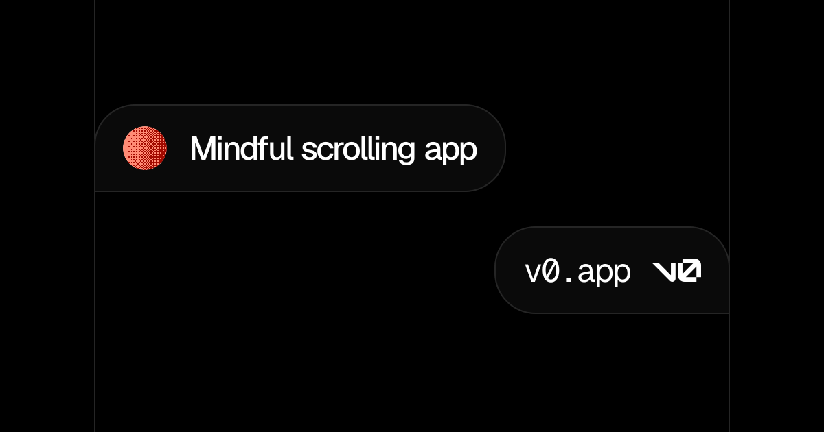 Mindful scrolling app - v0 by Vercel