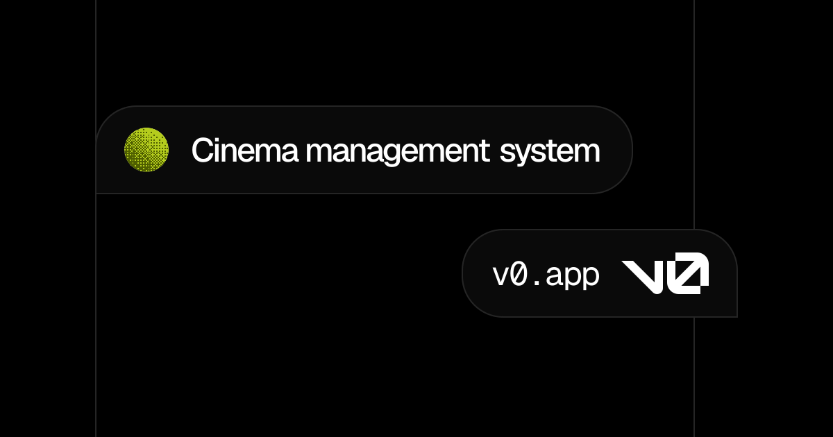 Cinema management system - v0 by Vercel