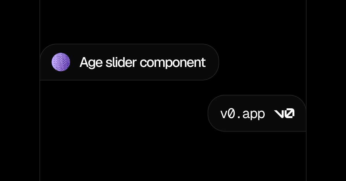 Age slider component - v0 by Vercel
