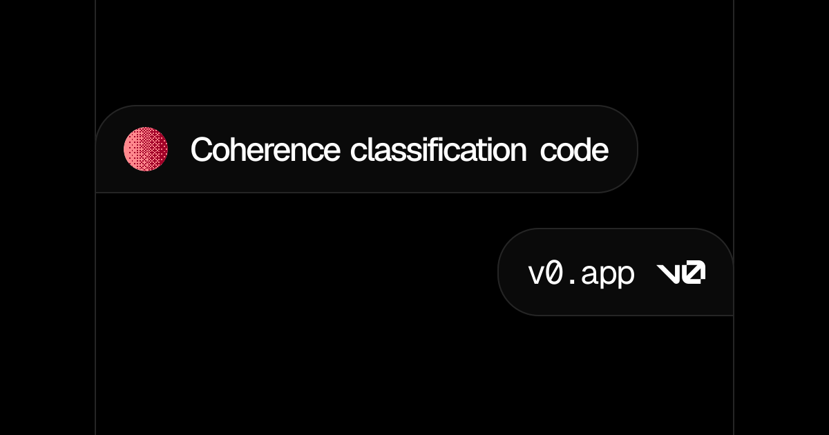 Coherence classification code - v0 by Vercel