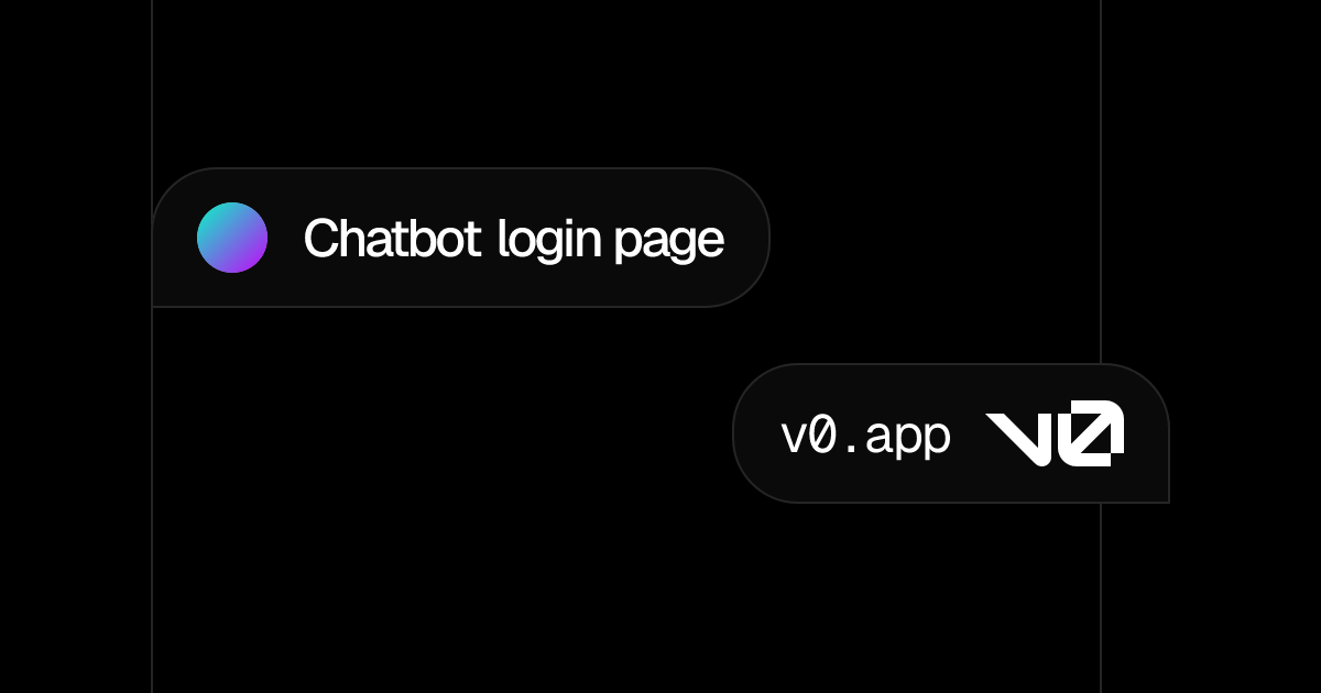 Chatbot login page - v0 by Vercel
