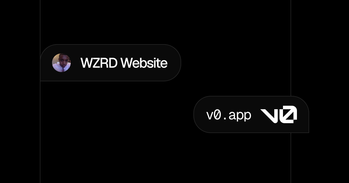 WZRD Website - v0 by Vercel