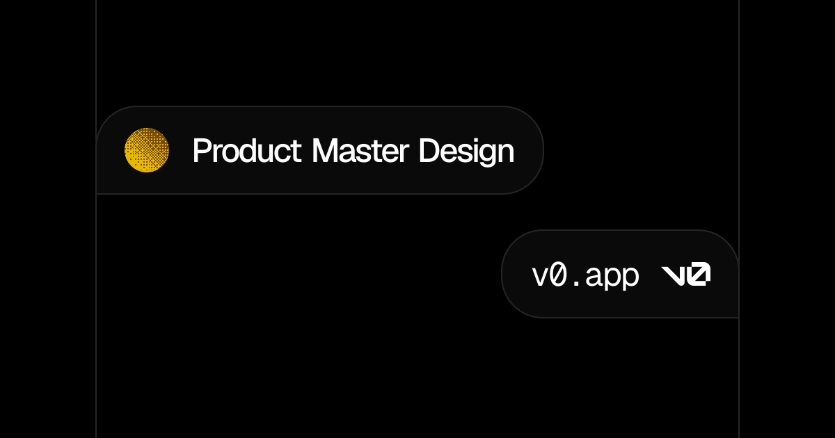 Product Master Design - v0 by Vercel