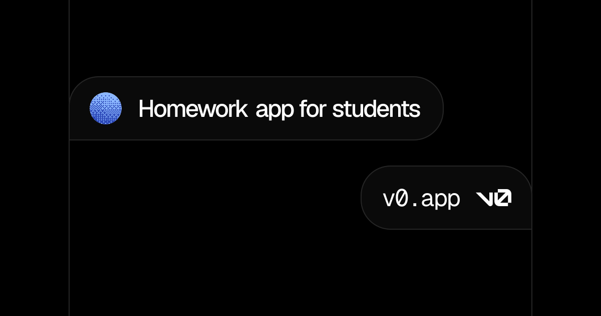 Homework app for students - v0 by Vercel