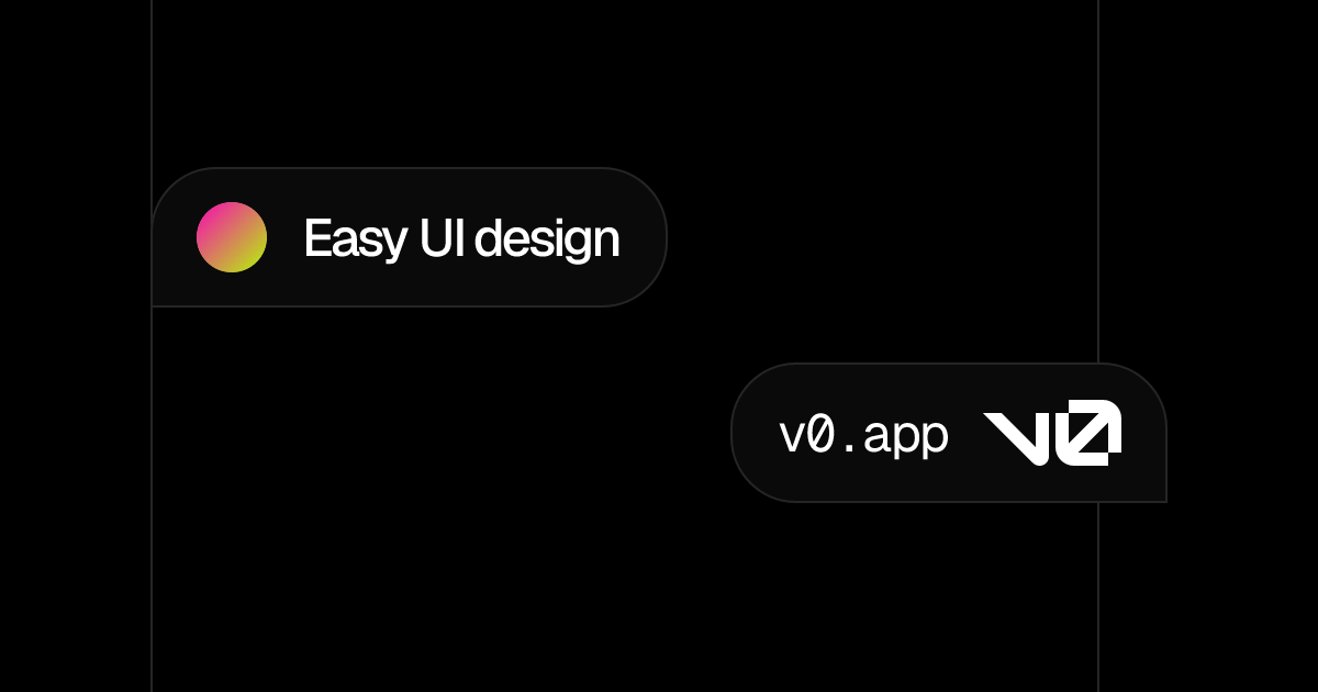 Easy UI design - v0 by Vercel